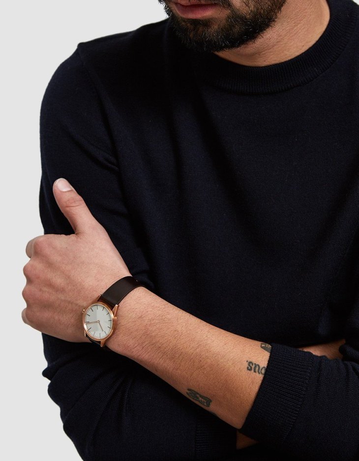 Style Pick of the Week: Uniform Wares Rose Gold Dress Watch | The Style ...